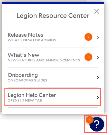 Submit a Help Request Through the Legion Help Center – Legion Help Center